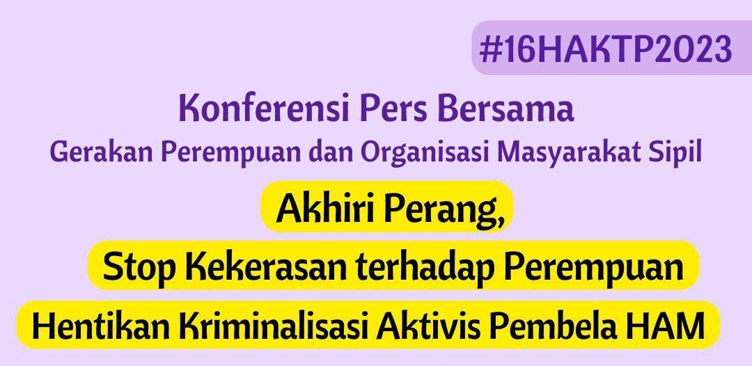 Gerakan Perempuan dan Organisasi Masyarakat Sipil Memperingati 16 HAKTP